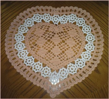 Crochet: Placemats Heart