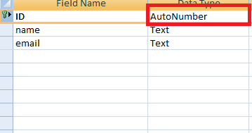 How to reset Autonumber column from 1 after delete all table data in MS Access?