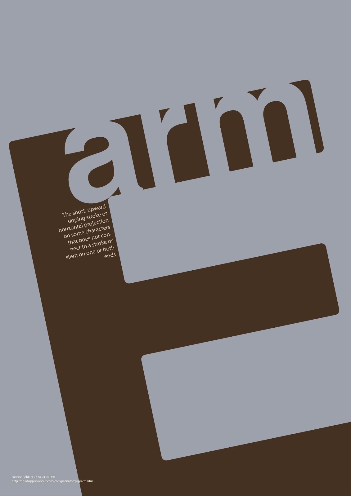 Dianne Bohler: Typography Term: Arm