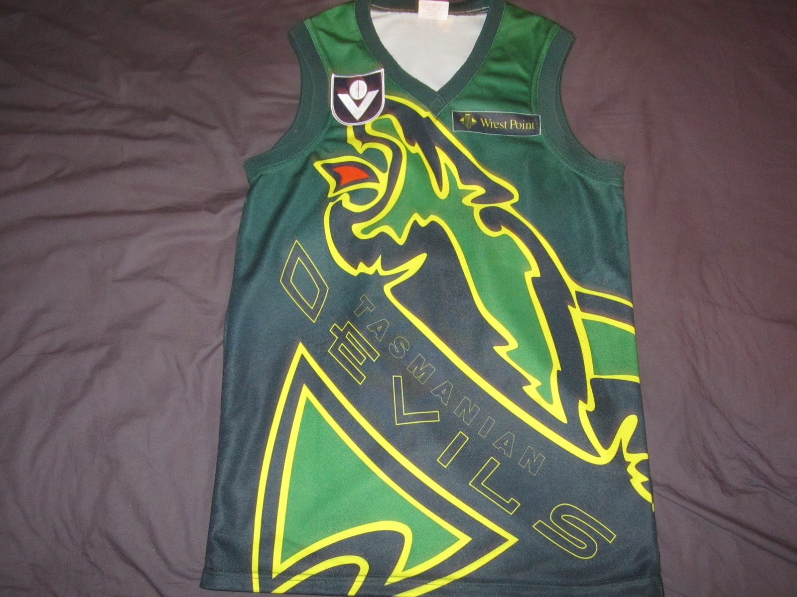 My Footy Jumper Project: 2007 Tasmania Devils VFL Home Jumper