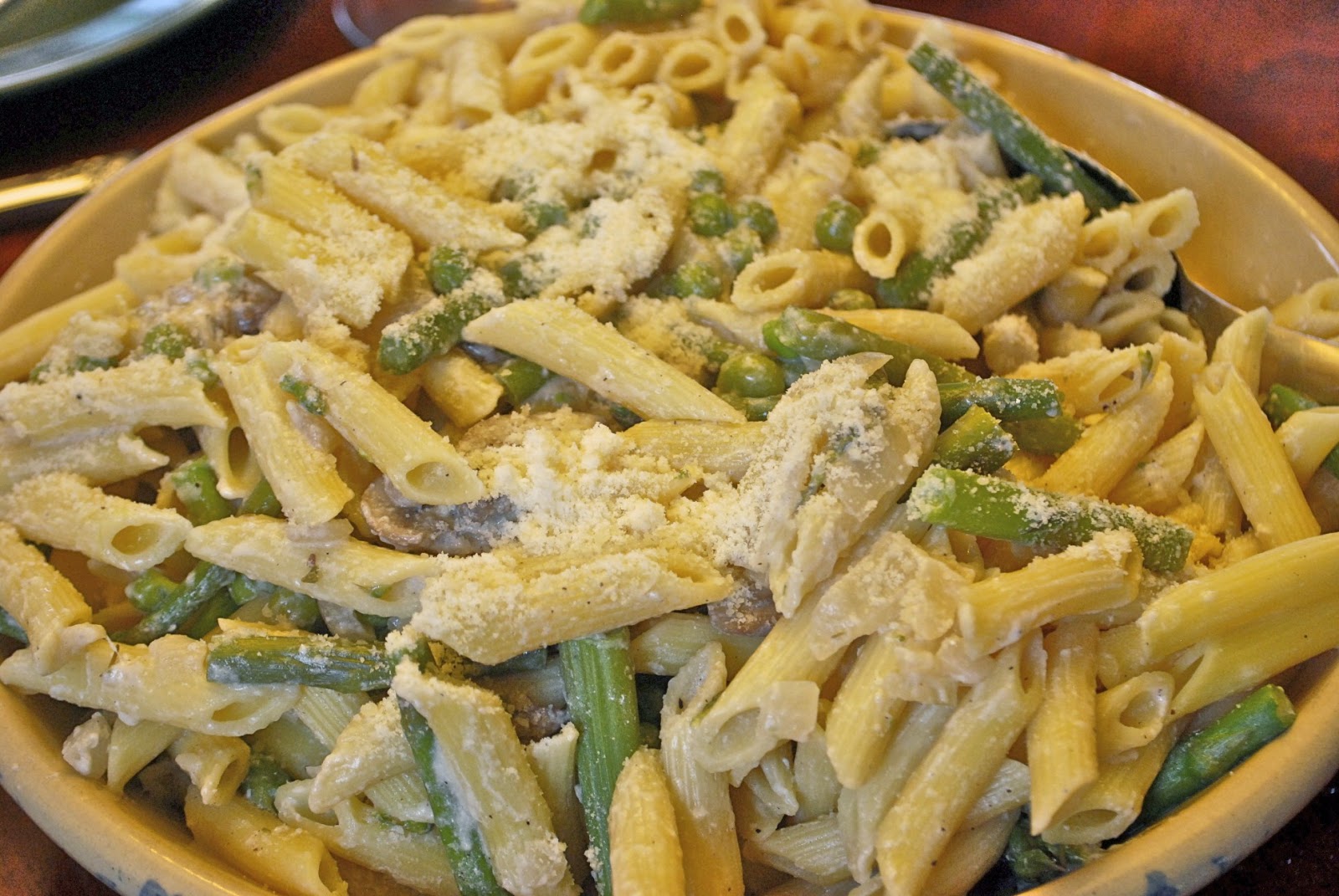 "Point-less" Meals: Spring Vegetable Penne with Lemon Cream Sauce