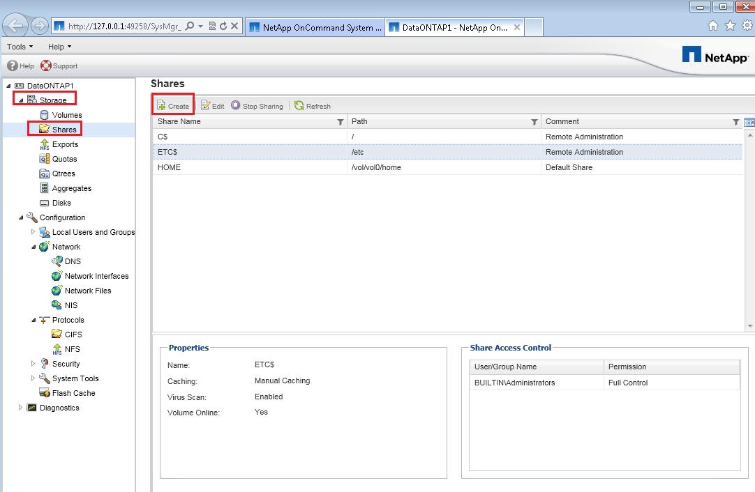 shendy blog: NetApp 8.2 Simulation : Part 3 Deploying a CIFS share ,set ...
