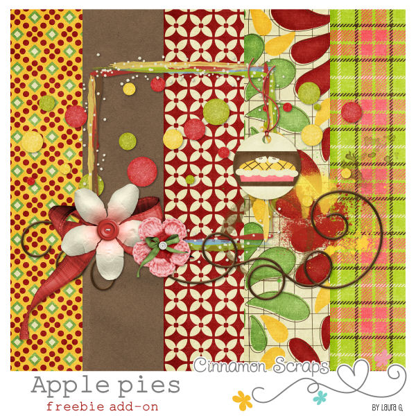 Cinnamon Scraps: New release - "Apple pies" 45% off and freebie add-on