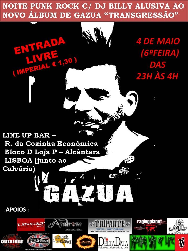 Billy-News: Gazua - festa da banda (passatempo - ganha o novo disco)