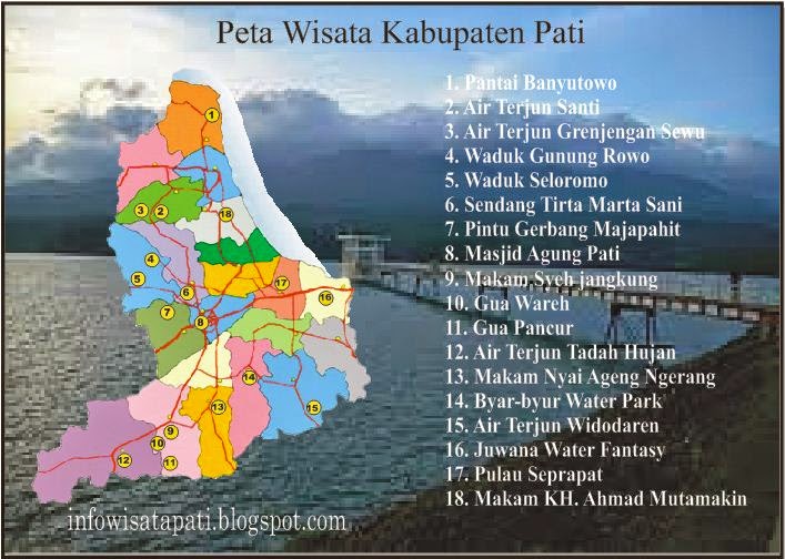 Info Wisata Kabupaten Pati: Peta Wisata Kabupaten Pati