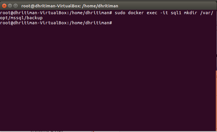 sql1996: DATABASE BACKUP AND RESTORE IN DOCKER