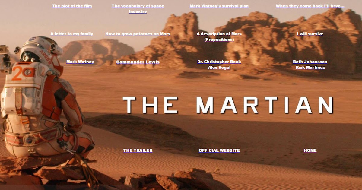 ABEL'S ENGLISH PAGE: THE MARTIAN interactive activities