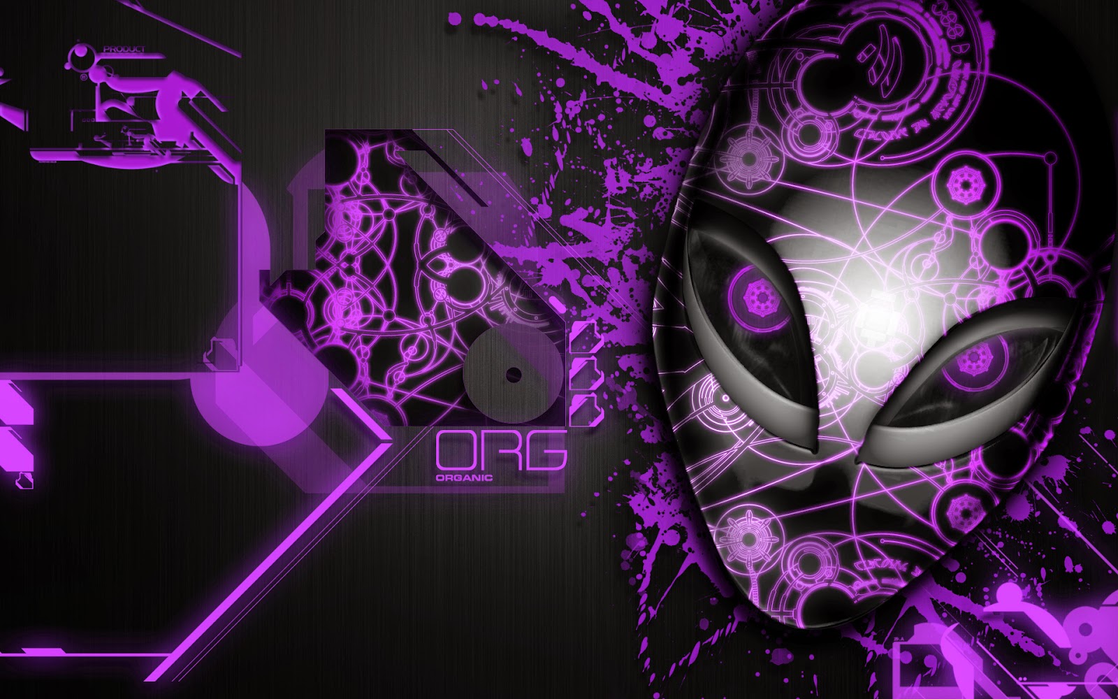 Purple Alienware HD Desktop Wallpaper | VIOTABI IMAGES