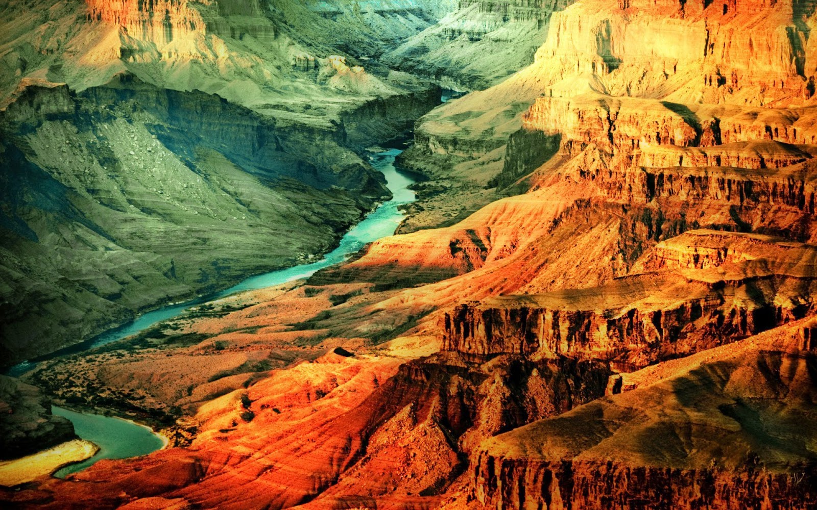 Largest Gorge — Grand Canyon, United States ~ Great Panorama Picture