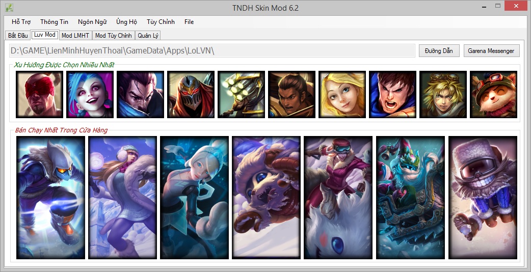 Mod Skin LOL VN 2017 100% Không Khóa Tài Khoản Bằng TNDH Skin Mod ...