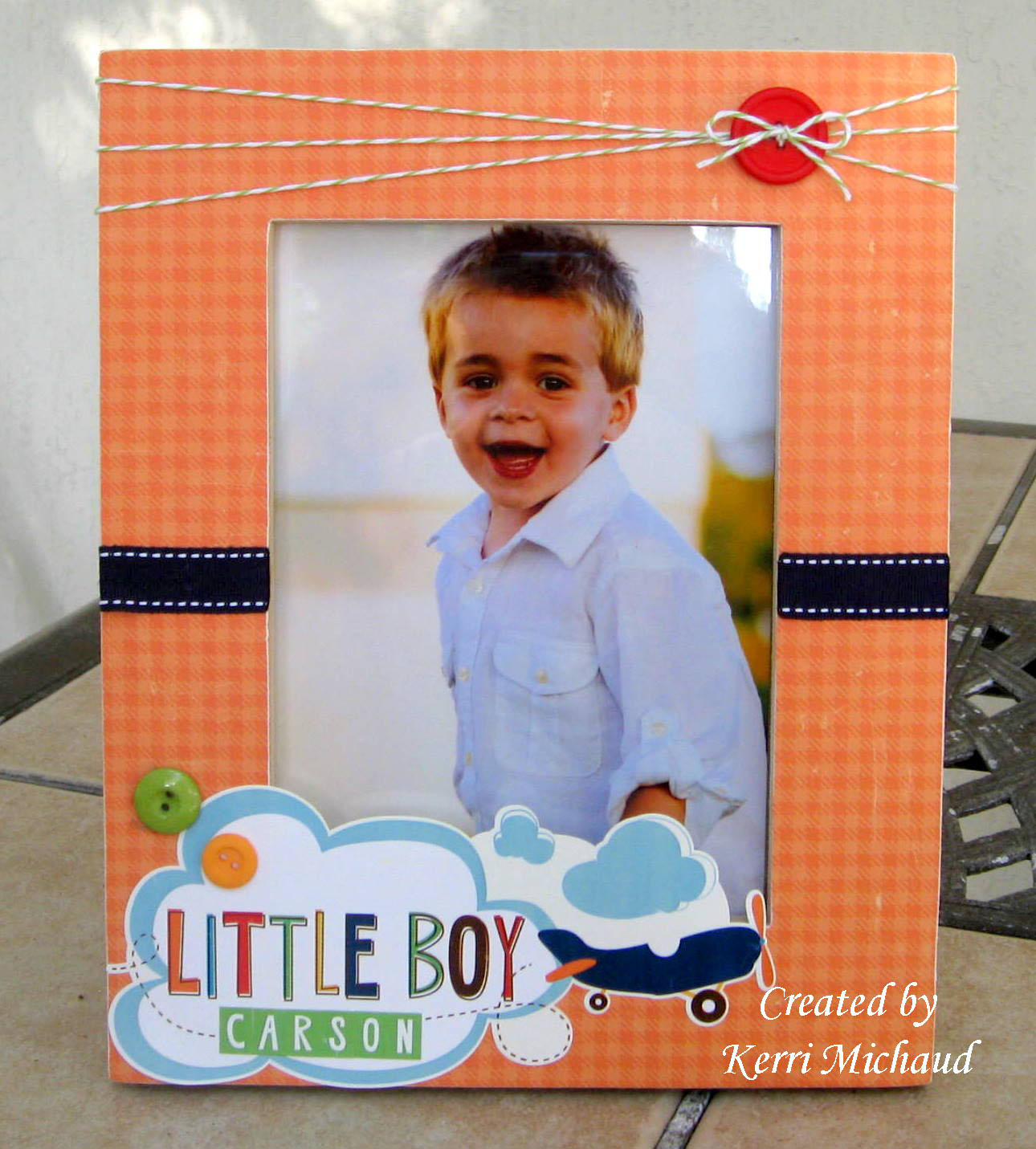 Little Boy Picture Frame - Cards by Kerri