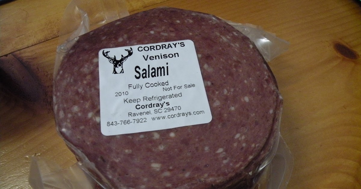 Cordray's: Venison Salami, sliced in 1 lb. packs