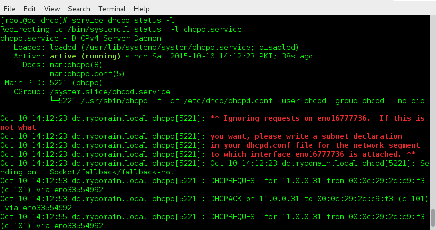 IT WORLD Install And Configure DHCP Server On RedHat Enterprise Linux IT WORLD Install And Configure DHCP Server On RedHat Enterprise Linux