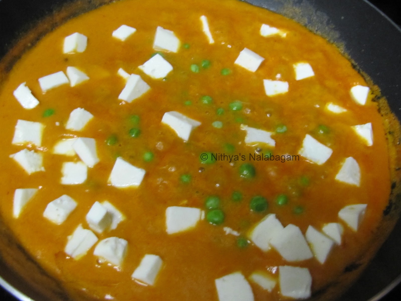 Mattar Paneer |Nithya's Nalabagam