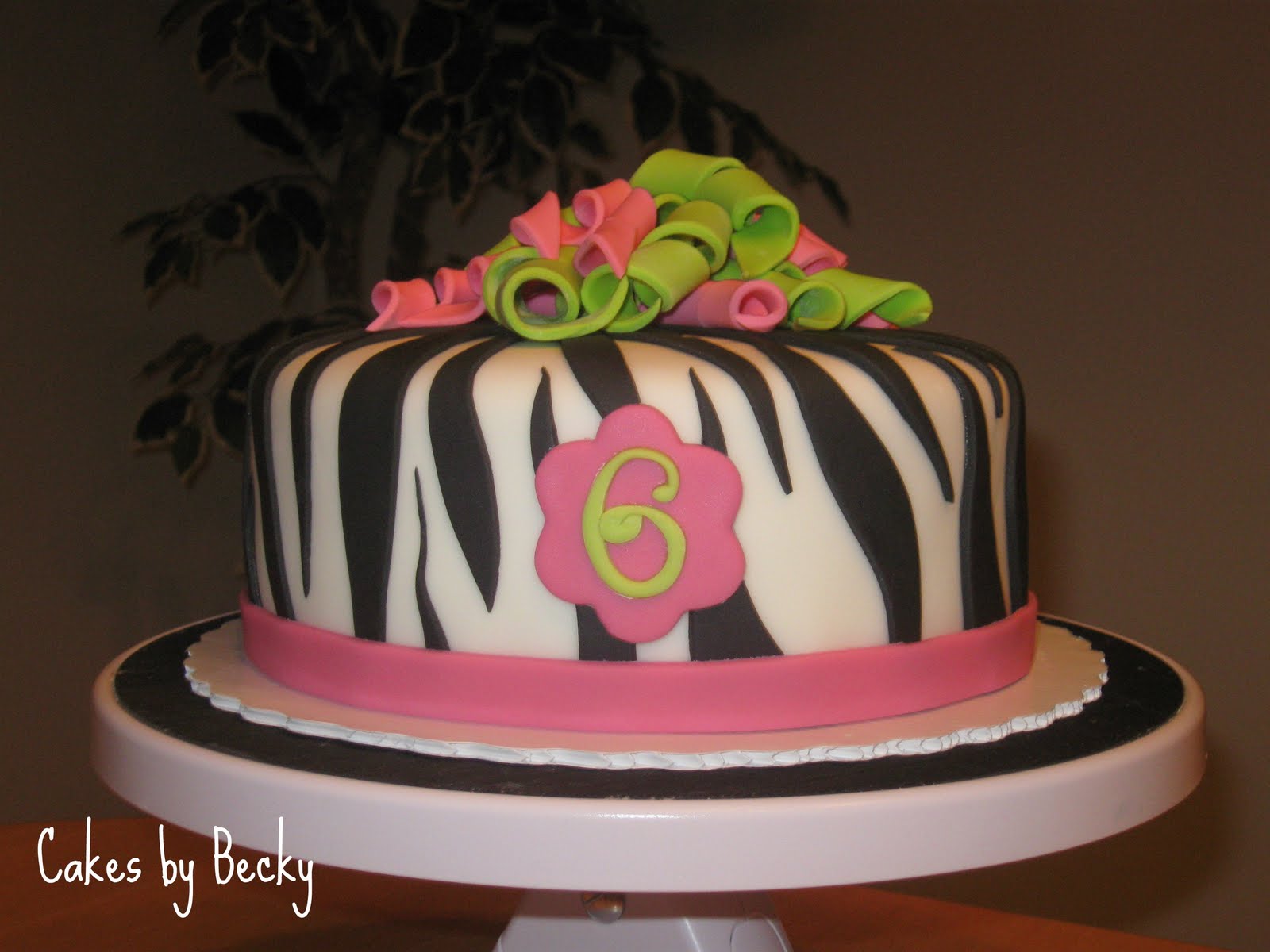 Cakes by Becky: Zebra Stripe Birthday