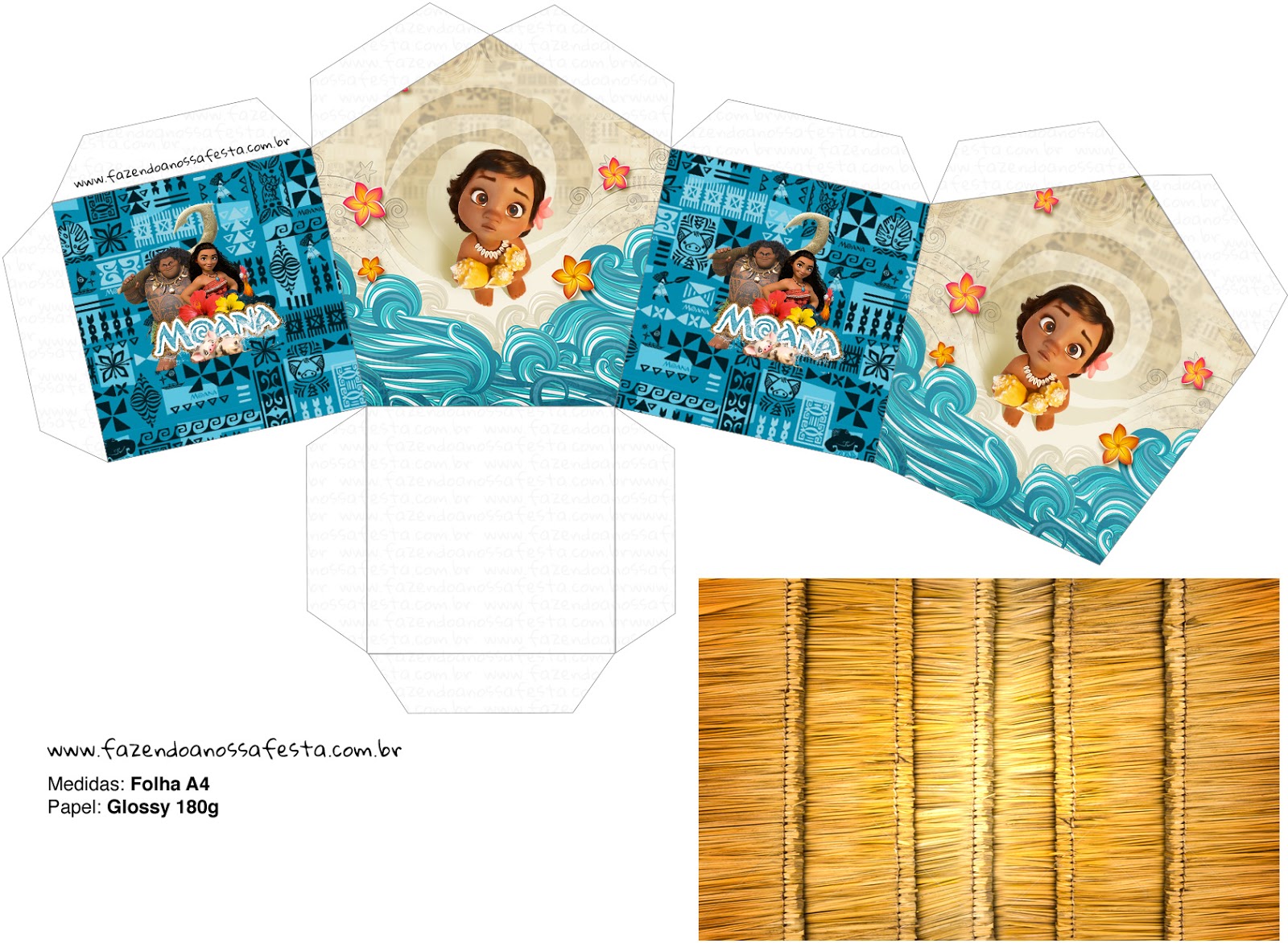 Moana Baby: Free Printable Boxes. - Oh My Baby!