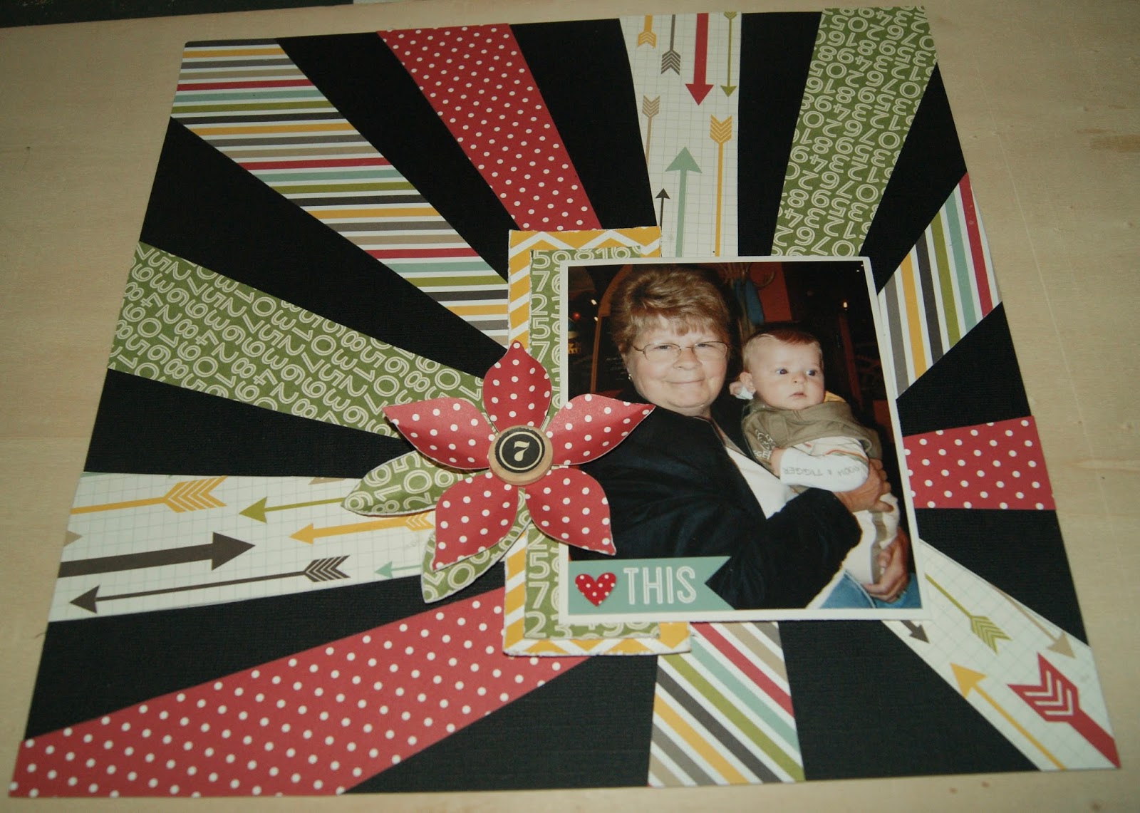 The Cherry On Top: Scrapbooking A Sun Burst, Traditionally With Free ...