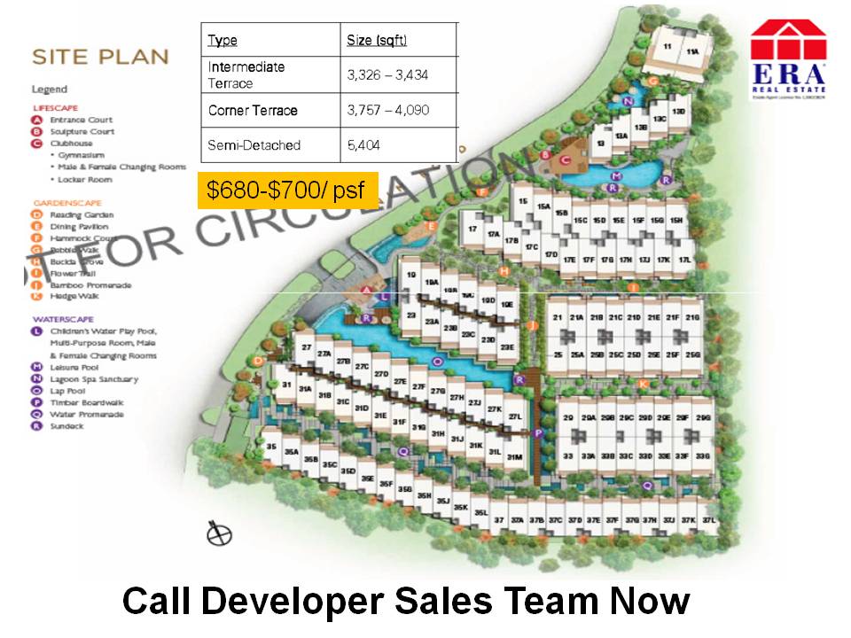 Este Villa - Freehold Cluster Housing: Site/Floor plan