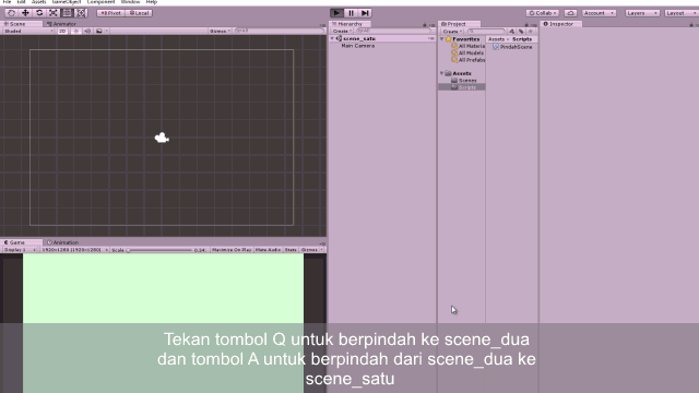 Cara Berpindah Scene atau Level Menggunakan Unity3d Versi Terbaru - Unity Tutorial Indonesia ...