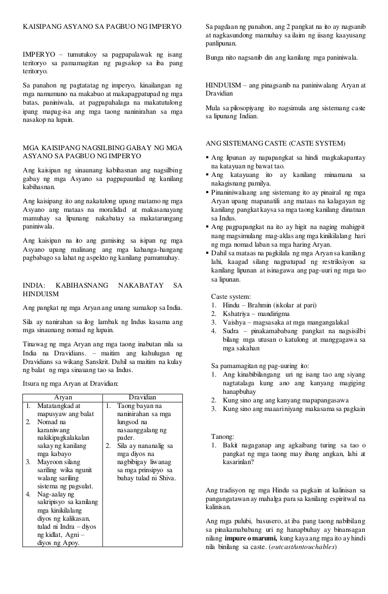 sistemang caste - philippin news collections