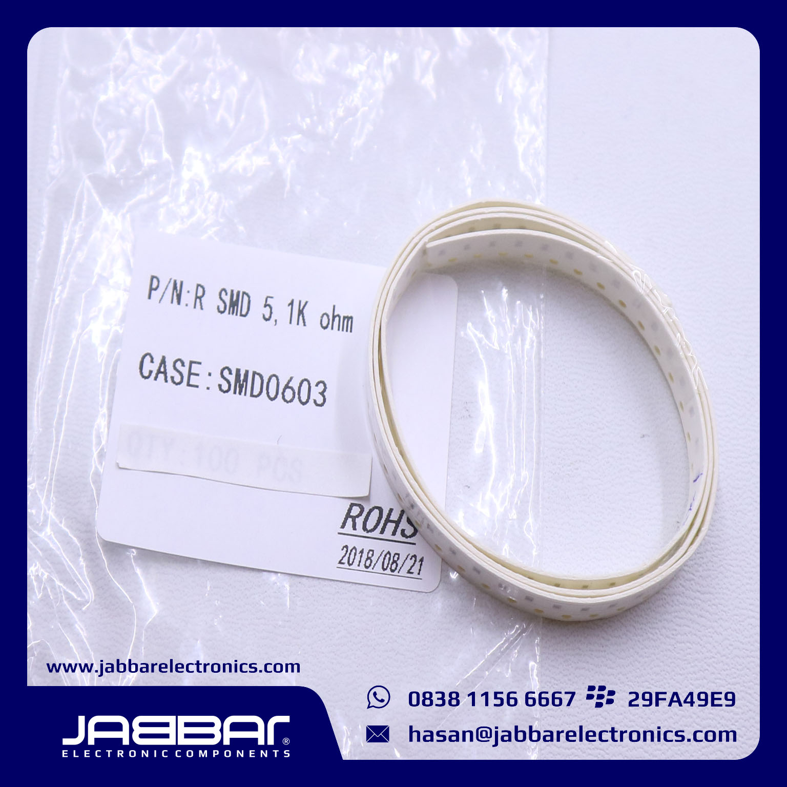 JUAL RESISTOR 5,1K ohm (0603), RESISTOR 5,1K ohm (1206), RESISTOR 5,2K ...