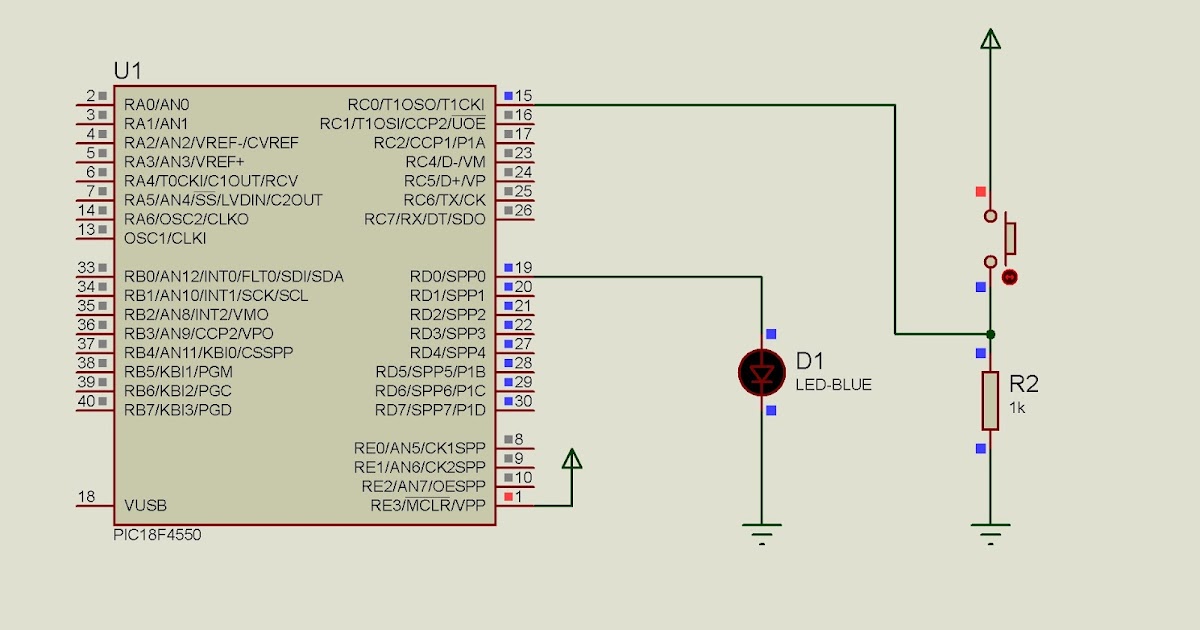 Programming Arduino Uno Pic 16f877a 18f4550 Encender Y Apagar Un Led Con Un Button Pic18f4550
