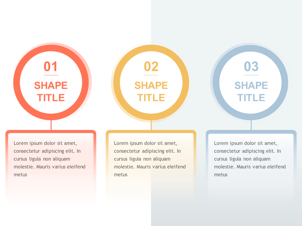 Three Circle Point Gradient PowerPoint Templates - PowerPoint Free