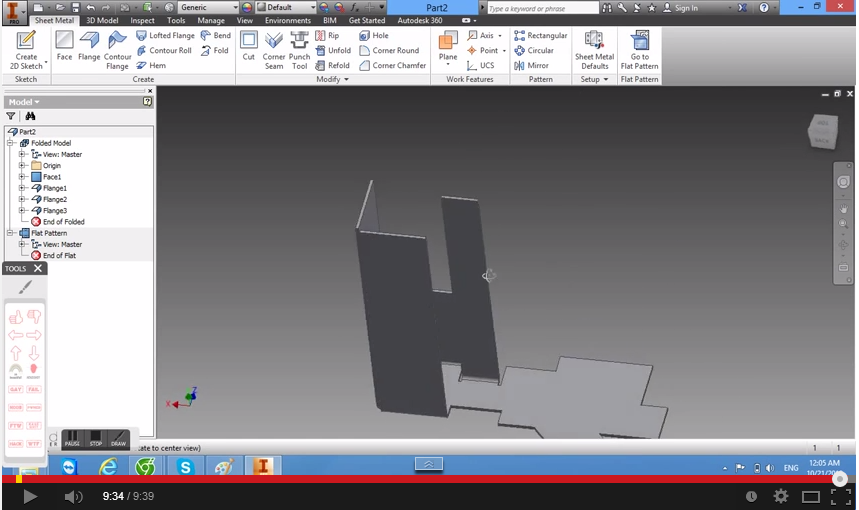 Autodesk Inventor Sheet Metal Tutorial : Hướng dẫn sử dụng sheet ...