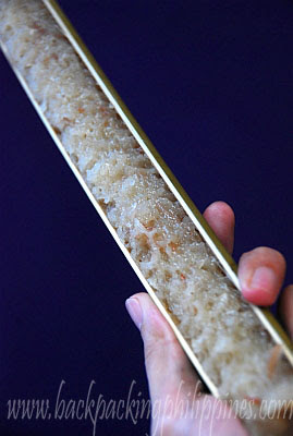 Backpacking Philippines: Tinubong: Kakanin Inside Bamboo Tubes in Vigan ...