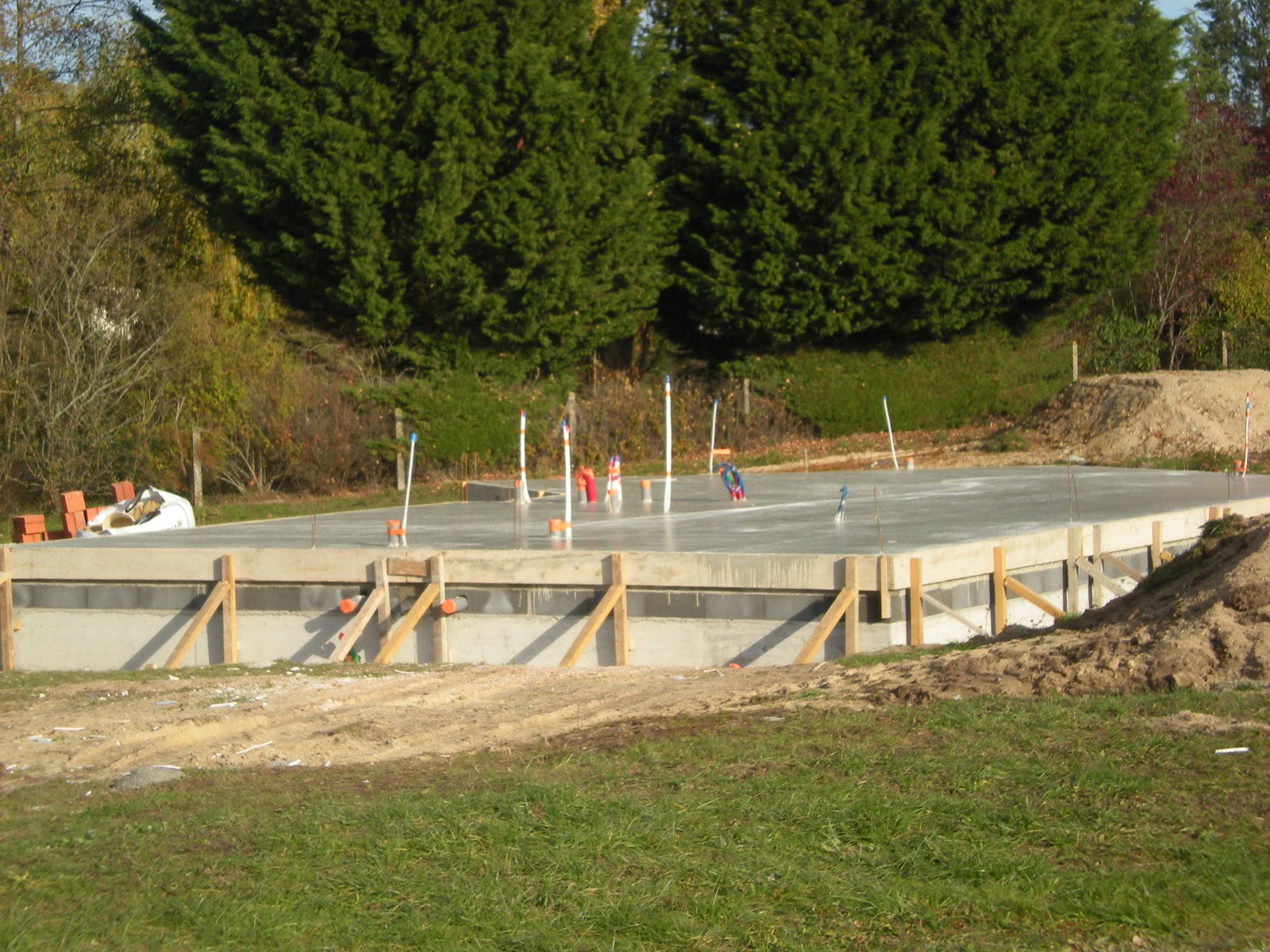 Suivi du chantier de construction: Dalle