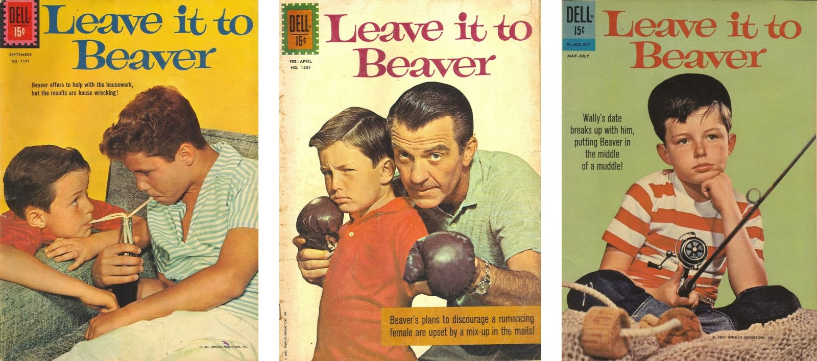 Old Comics world: Leave It to Beaver 4 Color 912,999,1103,1191,1285 ...