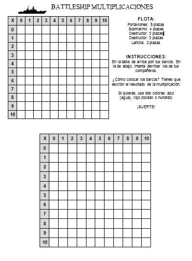 El cole de MTB: JUGANDO CON LAS TABLAS DE MULTIPLICAR