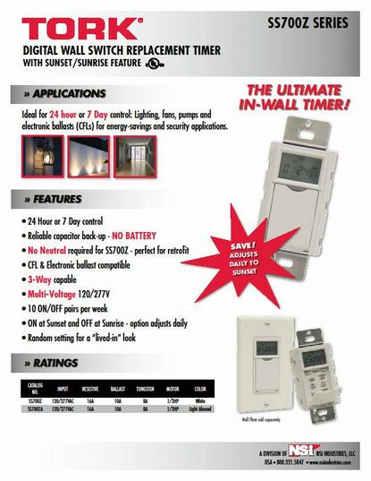 Electric Pilot.com: Tork Digital Wall Timer