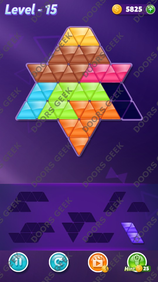Block! Triangle Puzzle Expert Level 15 Solution ~ Doors Geek