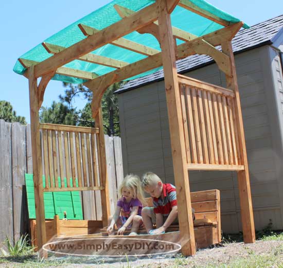 Simply Easy DIY: DIY Small Shade Arbor