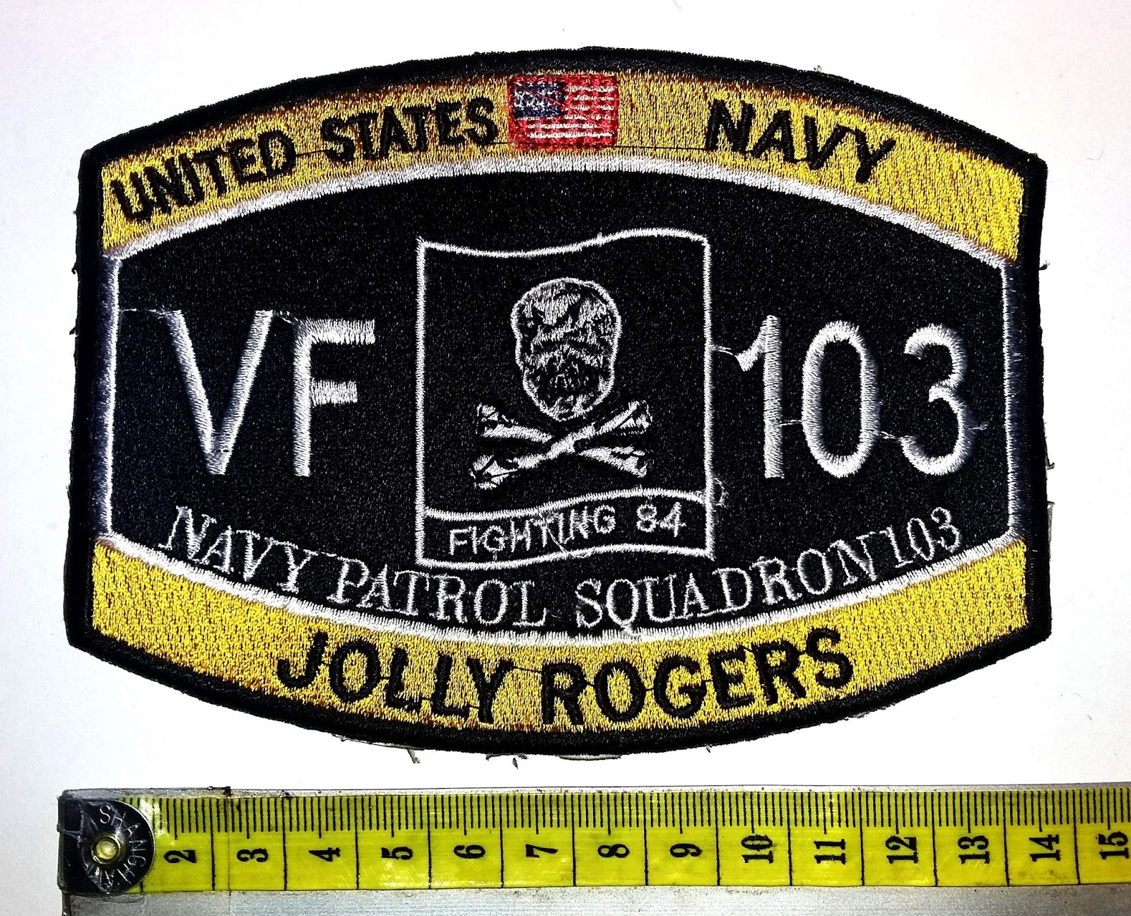 Armia Shop - Diecast & Militaria: Patch Bordir VF103 Jolly Rogers F18 ...