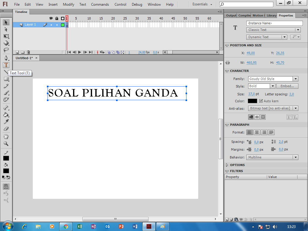 Cara Membuat Kuis di Adobe Flash CS6 - Eminence Solutions
