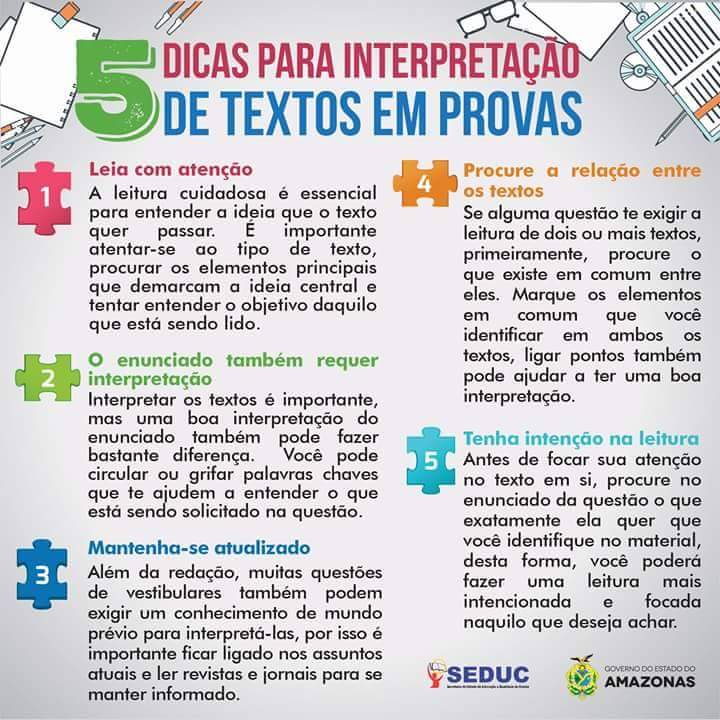 5+Dicas+para+interpreta%C3%A7%C3%A3o+de+textos+em+provas.jpg (720×720 ...