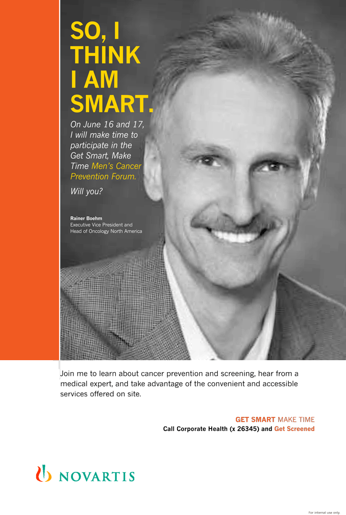 It's Melting! Portfolio: Novartis: "Get Smart, Make Time"