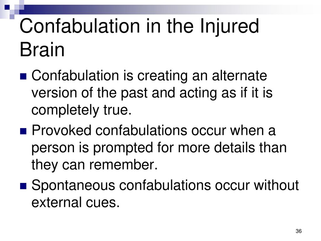 EXAMS AND ME : Confabulation