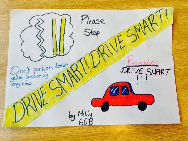 Wrotham Road Primary Blog: Road safety posters designed by the children