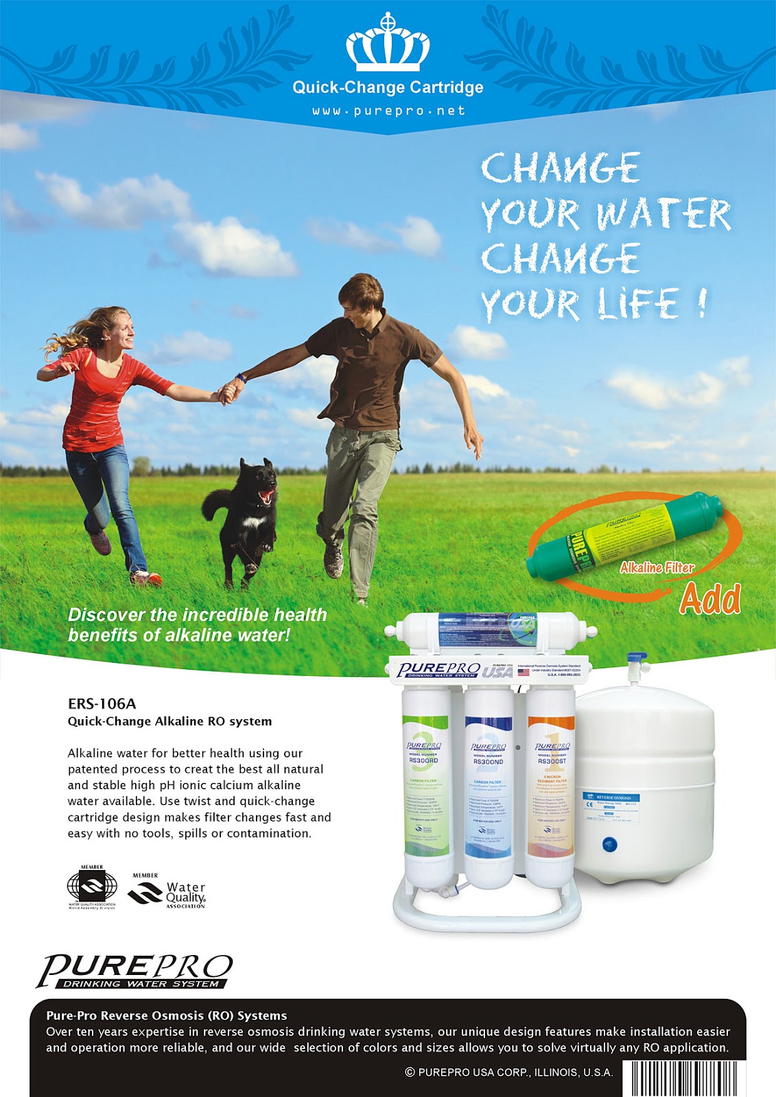 PurePro® USA Royal RO Filter System: PurePro® Quick-Change RO Systems