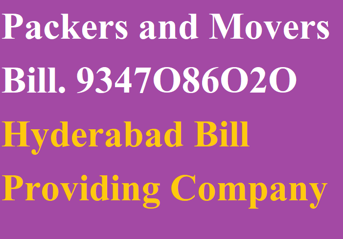 Packers And Movers GST Bill For Claim Hyderabad Pune Delhi PDF Mumbai ...