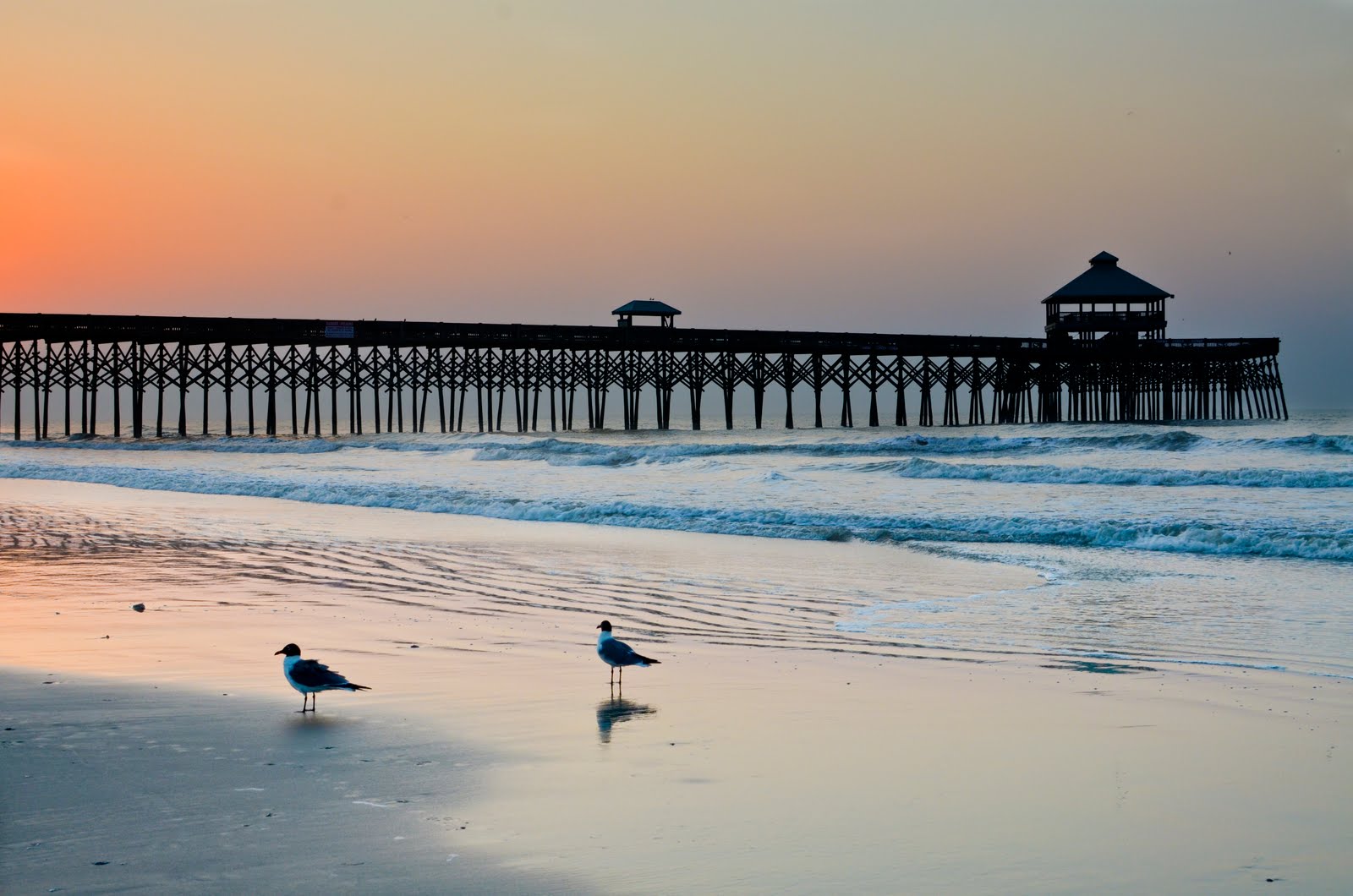 East To West: Pier at Folly Beach