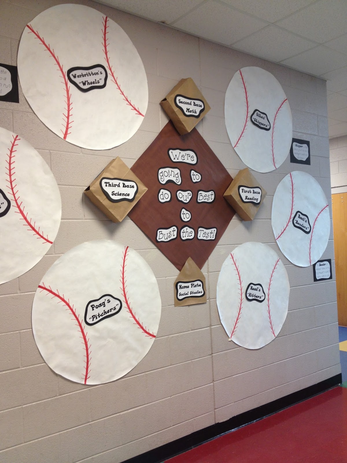 The Teacher with a Ponytail: tcap testing bulletin board