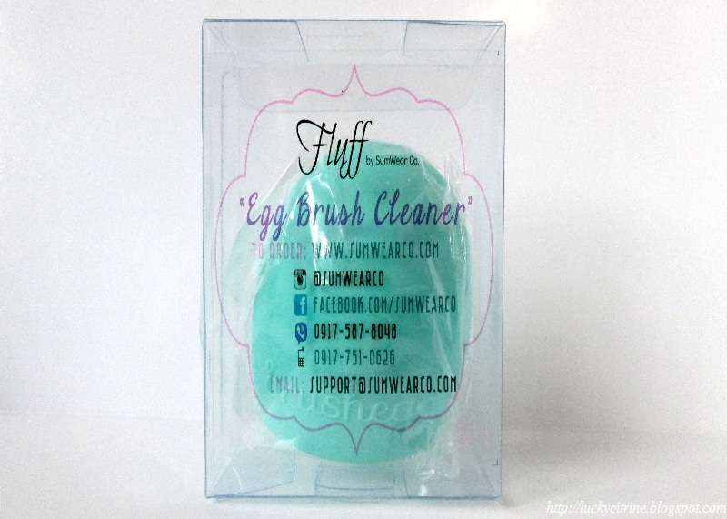 Lucky Citrine: Fluff Egg Brush Cleaner