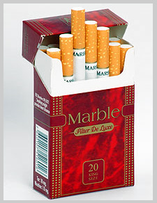 Tobacco Packets: MARBLE Cigarettes