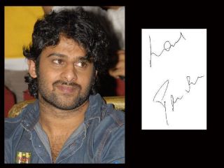 Young Rebel Star Prabhas Die Hard Fans: Prabhas Signature