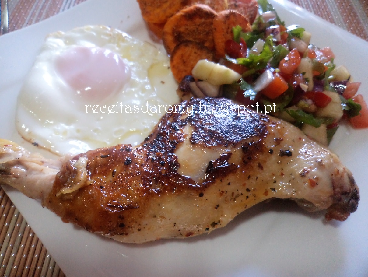 Pernas de frango aromatizadas com harissa