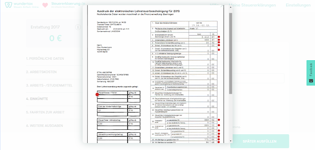 Steuererklärung schnell und online mit WUNDERTAX | Apfelbäckchen ...